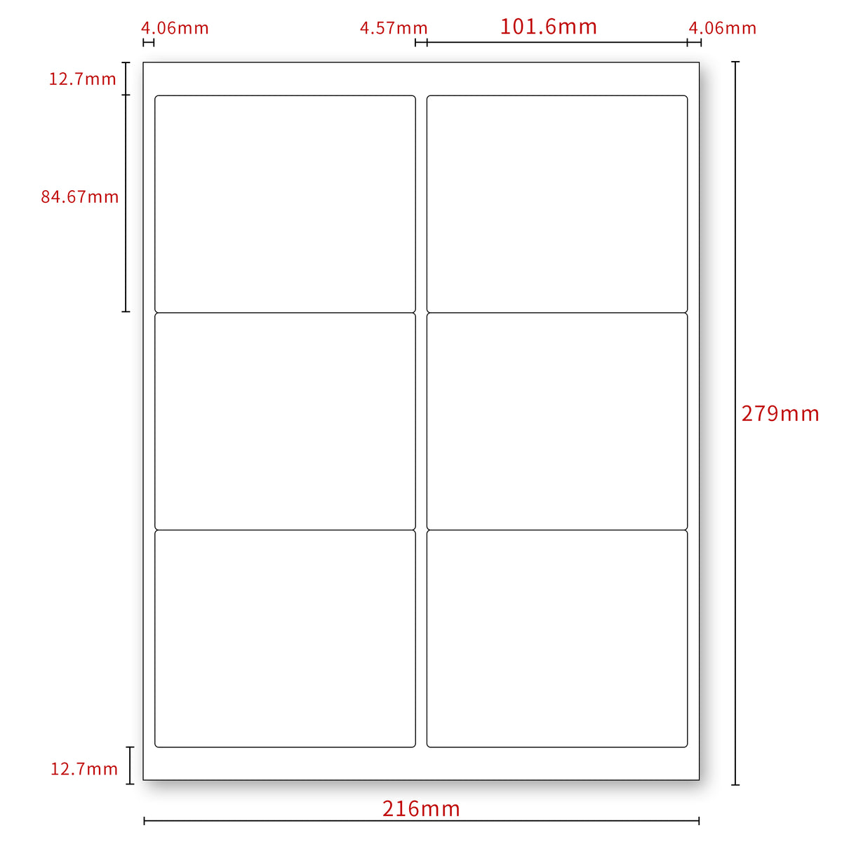 6 UP FBA Labels 3-1/3" x 4" Shipping Labels | KKBESTPACK